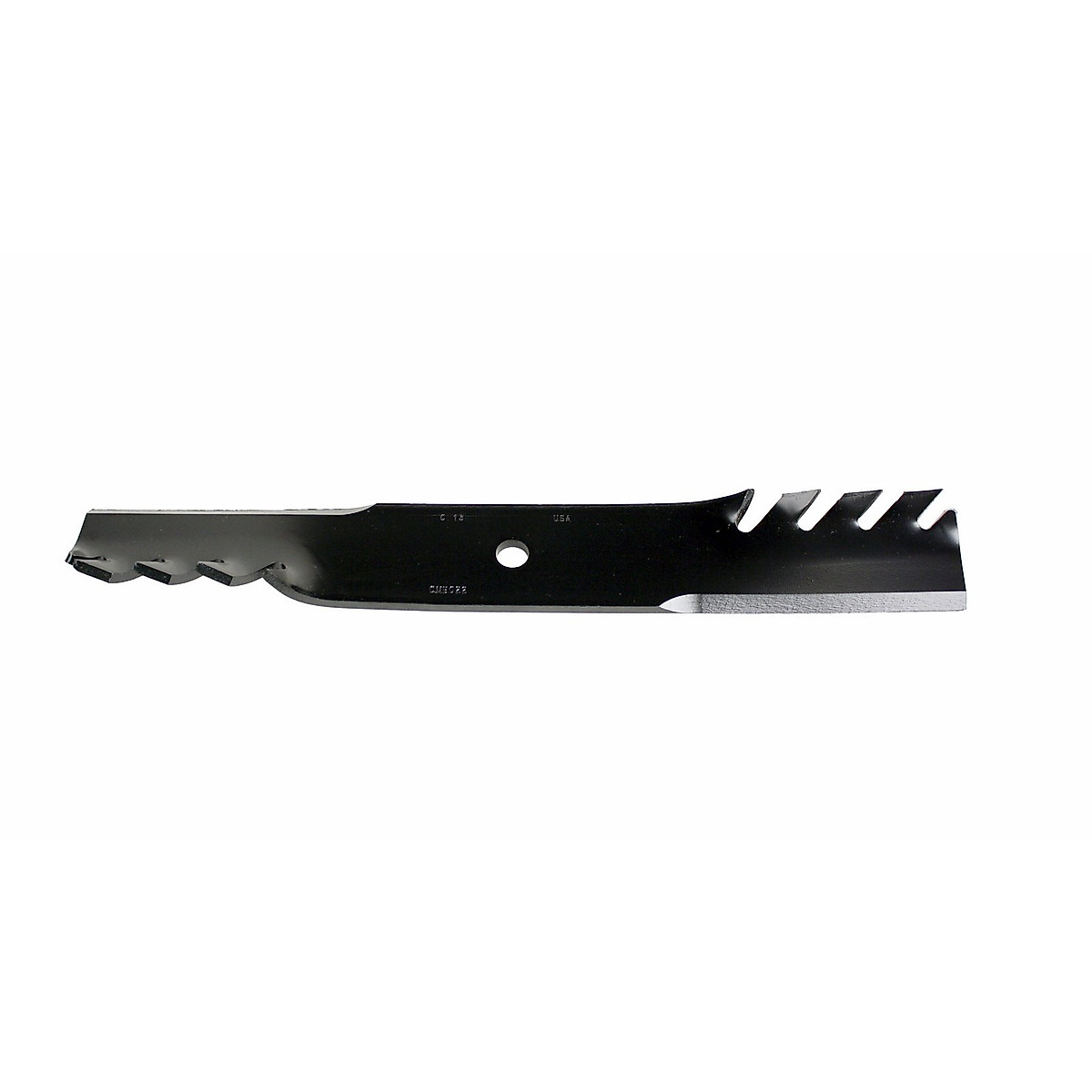 USA Mower Blades (3 CMB022BP Toothed High Lift Replacement Blade Fits Scag Husqvarna Toro 48108 481707 481711 Length 18in. Width 2 1/2in. Thickness .240in. Center Hole 5/8in. 36 52 54in. Deck