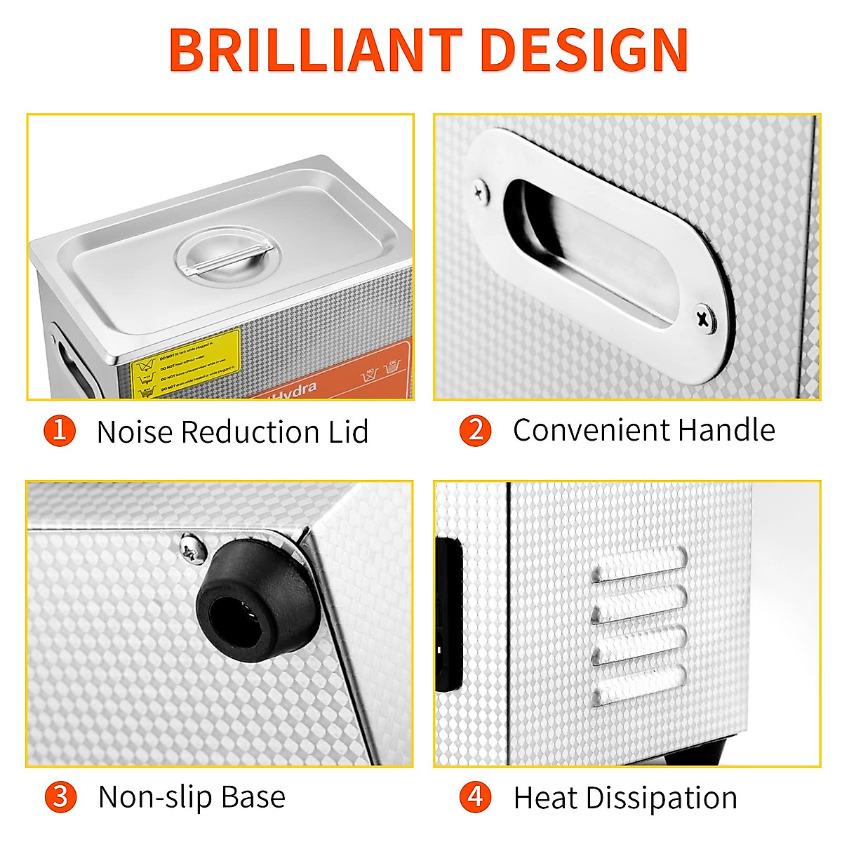 3L Ultrasonic Cleaning Machine with Heater and Timer, 120W Stainless Steel Ultrasonic Washing Machine, Professional Ultrasonic Hardware Tool Cleaner for Auto Accessories, Engine Parts, Carburetors