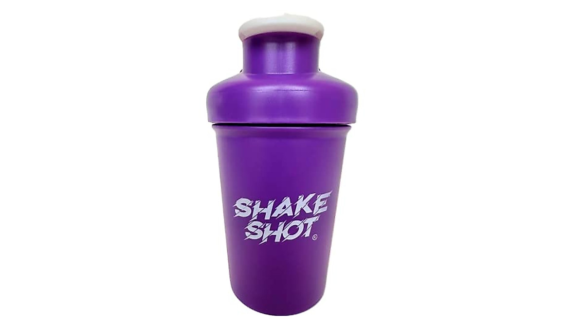 Shake Shot - Purple - 4oz (120ml) Mini Shaker Bottle for Pre Workout ...