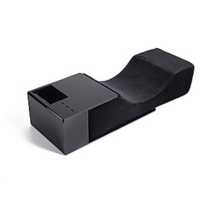 Beauty Lash Pillow for Lash Extension, Comfortable Memory Foam Eyelash Pillow Grafting Salon, Cervical Pillows Support for Protecting The Neck with Black Velvet Pillow case