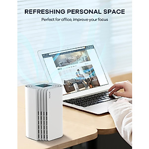 Welov Air Purifiers for Home: H13 True HEPA Air Purifiers for Pets Allergies Asthma,Mini Portable Air Cleaners with Aromatherapy,Removal Up to 0.1 Microns,23dB Air Purifier for Bedroom