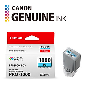 CanonInk Lucia PRO PFI-1000 Photo Cyan Individual Ink Tank