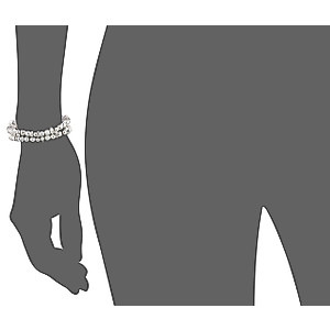 Nine West "Nw Boxed Gifting Silver-Tone 2 Piece Stretch Bracelet