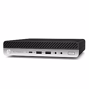 HP 800 G4 Mini Desktop Intel i7-8700T UP to 4.00GHz 32GB DDR4 128GB SSD + New 1TB NVMe SSD Built-in Wi-Fi BT Dual Monitor Support Wireless Keyboard and Mouse Win11 Pro (Renewed)