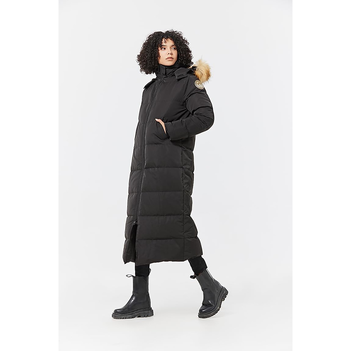 Fitouch Women's Waukee Long Down Parka | 750+ Fill Power Warm Parka | Full-Length Jacket | Extra Long Puffer