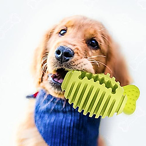 Rubber Football Dog Toy, Environmental Protection Rubber Chew Pet Rugby Toy, Aggressive Chew Durable Safe Molars Training Toy for Dog Stress Relief Mental Enrichment Supplies