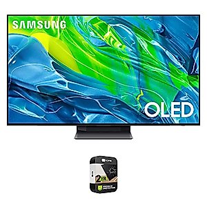 SAMSUNG S95B 65 inch 4K Quantum HDR OLED Smart TV (2022) Bundle with Premium 2 YR CPS Enhanced Protection Pack