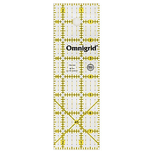 Omnigrid Ruler, 2-1/2 x 8-Inch, Clear