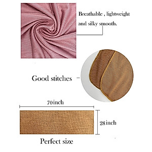 Txmout Hijab Scarfs for Women Premium Jersey Hijab Hijab for Women Muslim Cotton Hijab (Black)