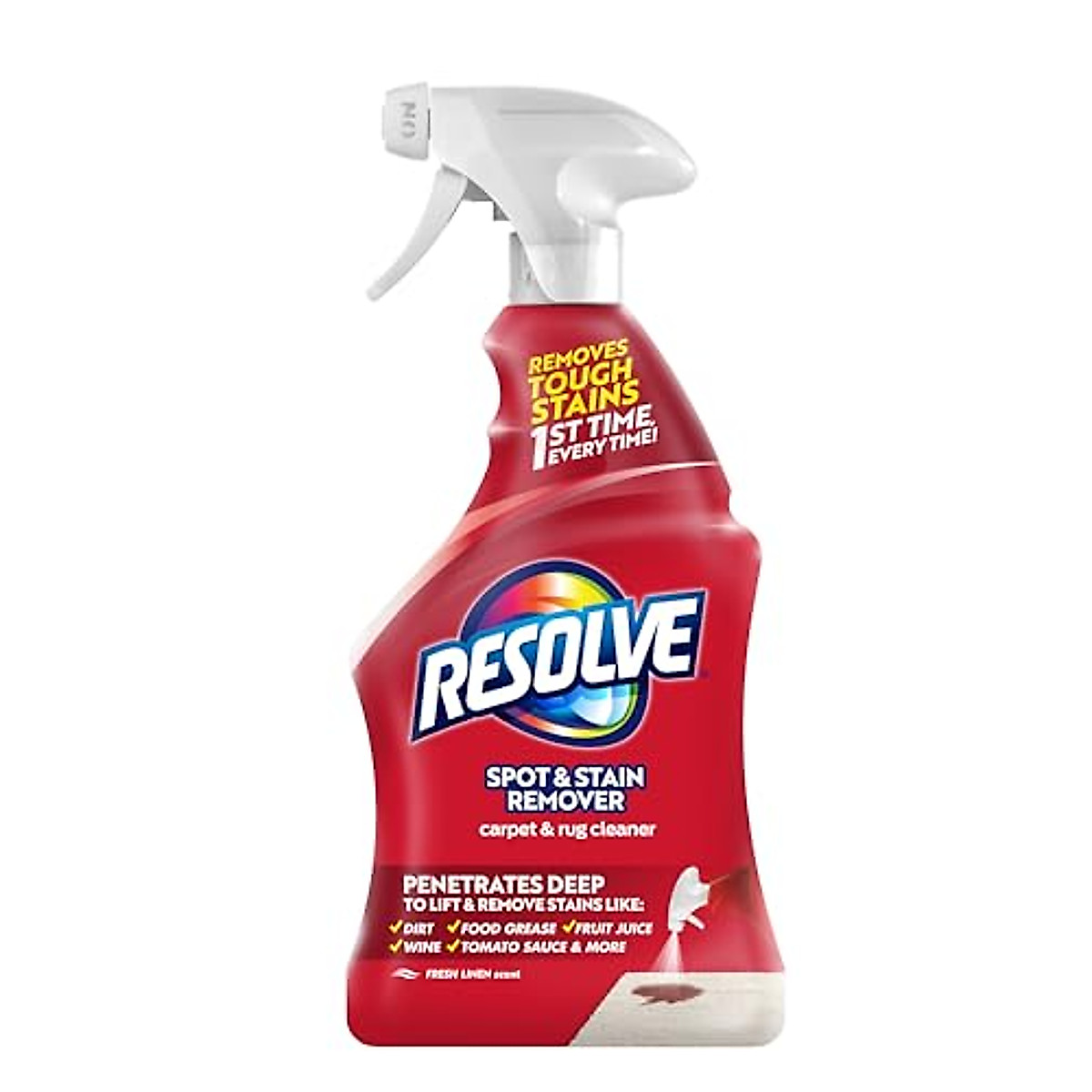 Resolve Carpet and Rug Cleaner Spray, Spot & Stain Remover, Carpet Cleaner Spray, Carpet Cleaner, 22 Ounce