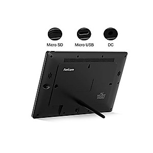 Feelcare 15.6 Inch 16GB WiFi Picture Frame with FHD 1920x1080 IPS Display,Touch Screen,Send Photos or Small Videos from Anywhere in The World, Wall Mountable, Portrait and Landscape(Black)