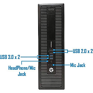 HP EliteDesk 800 G1 Small Form Desktop Computer - Intel i5-4570, 32GB Ram, 1TB SSD 4TB HDD, WI-FI, NVIDIA GT 710 HDMI 4K Support, VGA - Windows 10 Pro (Renewed)