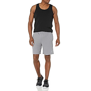 Amazon Essentials Men's Performance Tech Loose-Fit Shorts (Available in Big & Tall), Pack of 2, Grey/Navy, X-Large