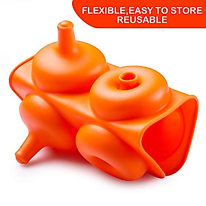 Gezan 3-Pack Silicone Donut Mold of 100% Nonstick Silicone. BPA Free Mold Sheet Tray. Makes Perfect 3 Inch Donuts. Tray Measures 10x7 Inches. Easy Clean, Dishwasher Microwave Safe