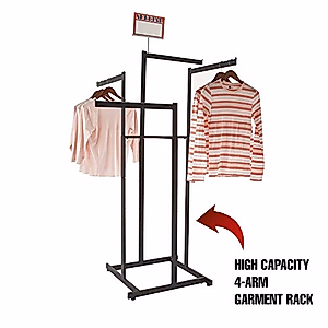 Econoco AMZ1 Clothing Rack, Black