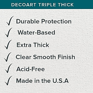 DecoArt TG01-10 Triple Thick Gloss Glaze, 4-Ounce Triple Thick Gloss Glaze (Jar), White