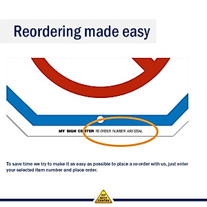 Stop All Visitors Must Report to Main Office Sign, 12" x 12" 0.40 Aluminum, Fade Resistance, Indoor/Outdoor Use, USA MADE By My Sign Center