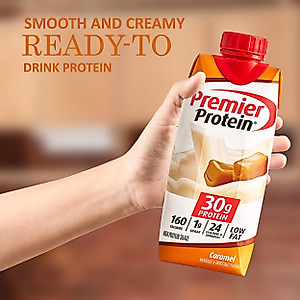 Premier Protein Shake Caramel| 30g Protien Shakes 11 Fl oz in The Award Box Packaging (6 Pack)
