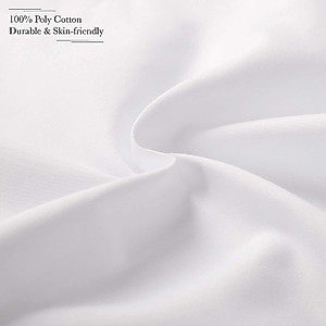 Fixwal 2pack Pillow Inserts, 26x26 Inches White Polyester Indoor Decorative Euro Pillow Inserts, Square Form Throw Pillow Stuffer for Bed Couch Car