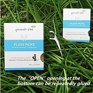 Flossers for Adults- Tooth Picks Flossers with Bristles, One End is Super Soft Floss Sticks, The Other End is Floss Brush, No Break & No Shred Floss, with Box Floss Pick Dispenser (150)