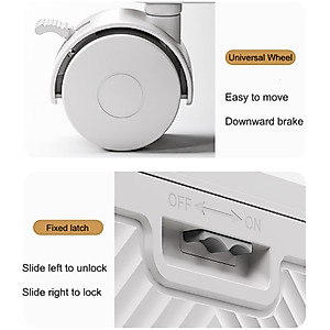 Collapsible Storage Bins With Lids & Wheels, 11.5 Gal Plastic Folding Storage Box, Stackable Storage Bins with Doors for Closet Organizers and Storage for Over 10 years old Kids