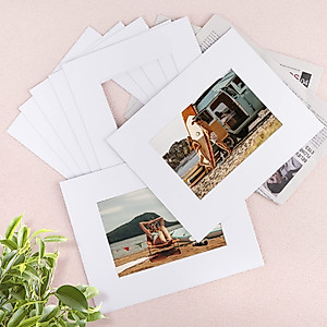 Pack of 10 16x20 WHITE Picture Mats with White Core Bevel Cut for 11x14 Pictures