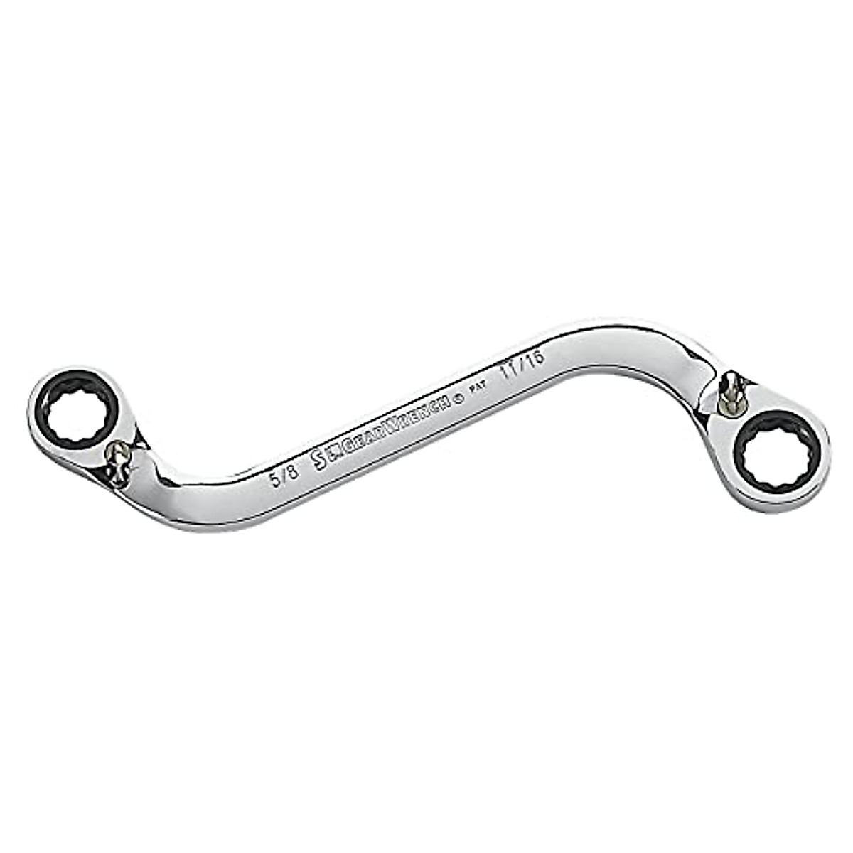 GEARWRENCH 4 Pc. 12 Pt. Reversible S-Shape Double Box Ratcheting Wrench Set, SAE - 85399