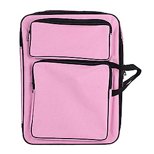 Ibluelover Art Portfolio Case A3 Artist Portfolio Tote Bag 8K Waterproof Art Carrying Bag Large Drawing Painting Sketching Boards Canvas Bag Art Supplies Storage Bag 18.6x13.9