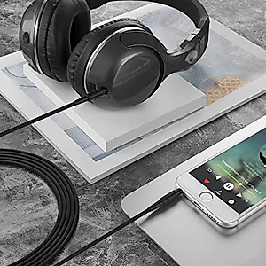 GEEKRIA Audio Cable Compatible with Skullcandy Hesh Evo, Hesh ANC, Crusher ANC, Hesh 2, Hesh 3, Cassette, Venue, Grind, Crusher Evo Cable, 3.5mm Aux Replacement Stereo Cord (4 ft / 1.2 m)