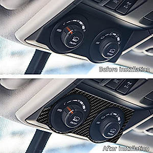 BLAKAYA Compatible with Carbon Fiber Four-Wheel Drive Switch Panel Interior Accessories for Toyota 4Runner SUV 2010 2011 2012 2013 2014 2015 2016 2017 2018 2019 2020 (1PCS Black)