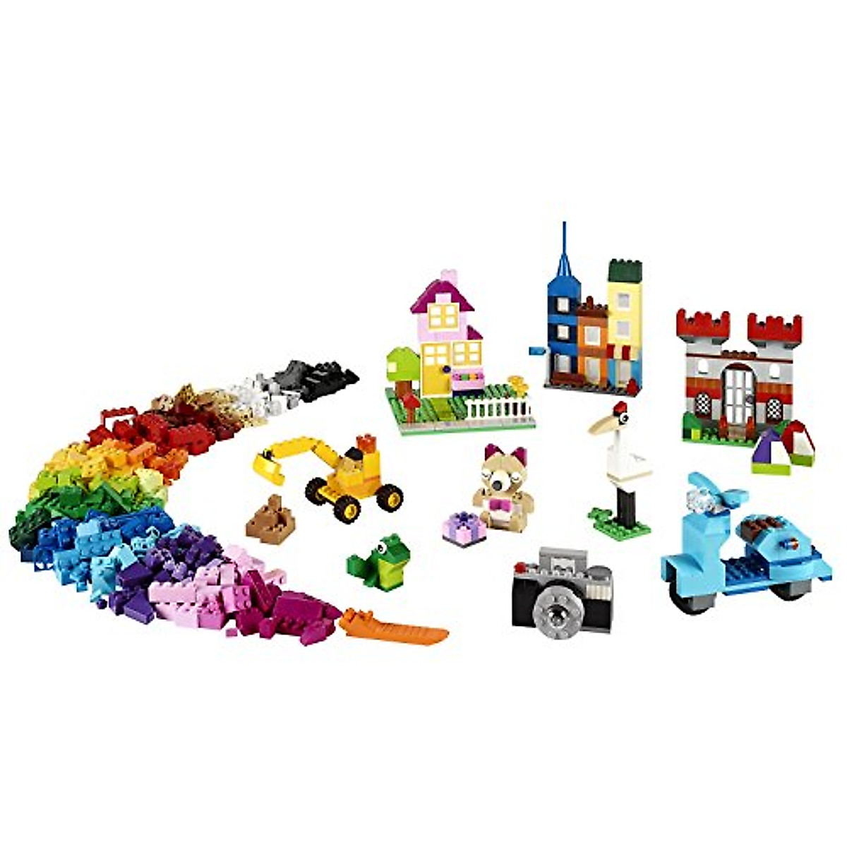 LEGO Classic Large Creative Brick Box Building Set, Toy Storage Solution for Home or Classrooms, Creative Toy for Back to School, Interactive Building Toy for Kids, Boys and Girls Ages 4 and Up, 10698