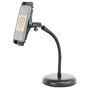Rockville RDMS7 Desktop Mic Stand w 11.8" Gooseneck+Weighted Base+Webcam Adapter