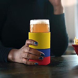 2 PCS Colorful Colombian Flag Can Cooler Party Gift Beer Drink Coolers Coolies