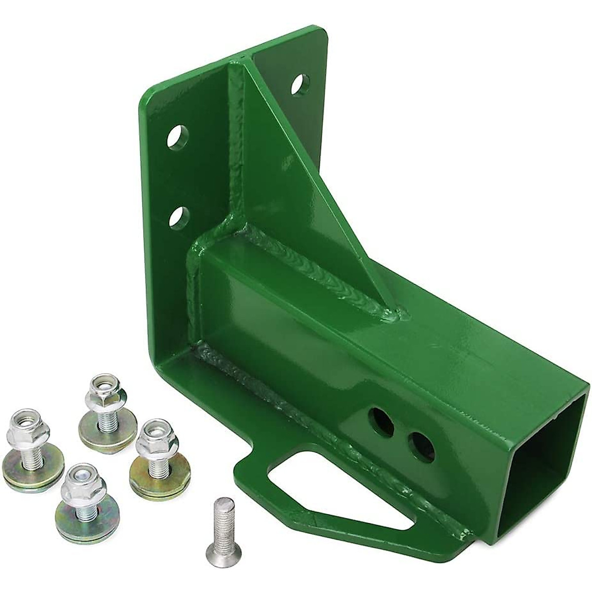 NIXFACE Rear Trailer Hitch Receiver Fit for John Deere Gator 4x2 6x4 Old Style W/Bolts Green