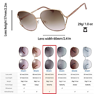 The Fresh Classic Crystal Elegant Women Beauty Design Sunglasses Gift Box (L142-Gold, Brown/Pink)