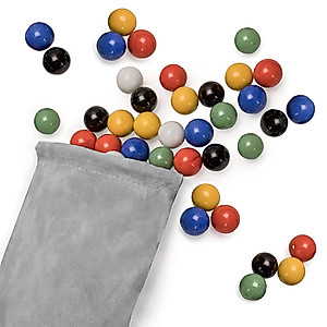 SKEMIX 30 new Solid Color Replacement Marbles Wahoo Aggravation Board game GLASS Wa Hoo