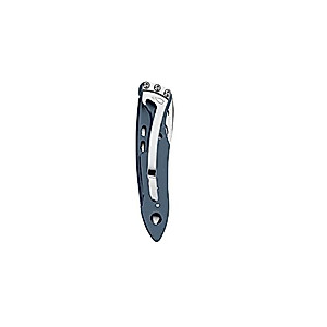 LEATHERMAN, Skeletool KBX Pocket Multitool with Knife and Bottle Opener, Columbia Blue