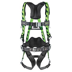 Miller by Honeywell Titan by Honeywell AC-QC-BDP/UGN AirCore Full Body Harness, Large/X-Large, Green