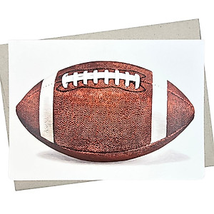 Whitman and Daughter Football Card, Football Birthday Card (1 Premium Card, 5X7 Inches) for Coach Thank You, Graduation, or Football Party Invitation - 613