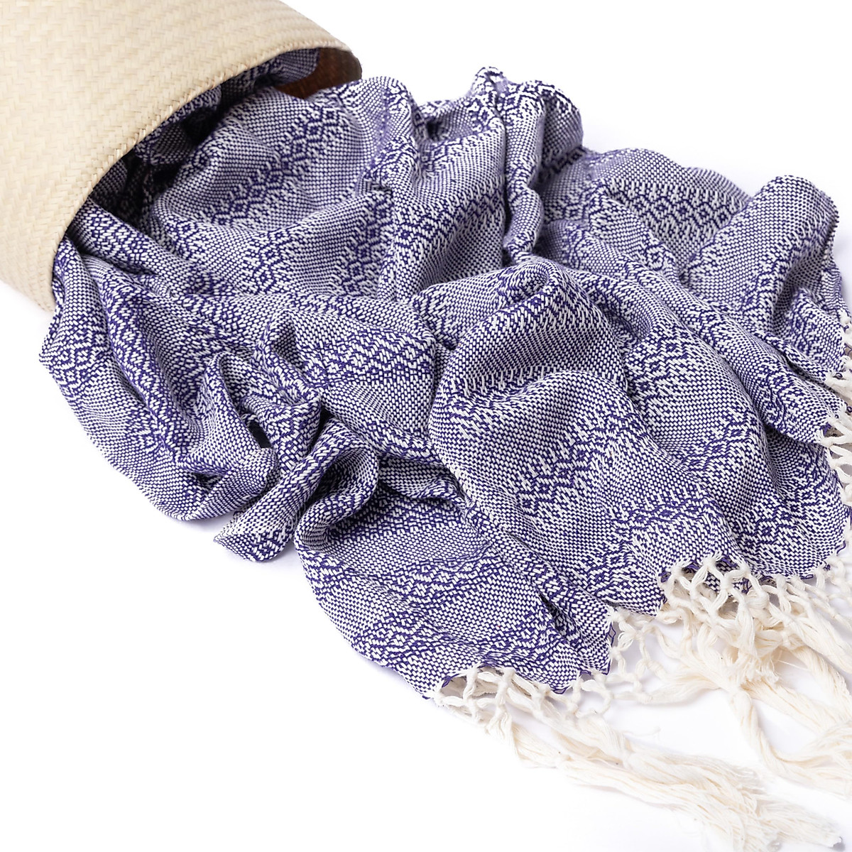 Baby Trapoz Mexican Rebozo Shawl, Ideal for Natural Birth, Doula Massage, 98.5", Purple