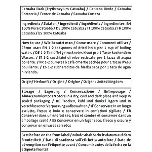 Herba Organica Catuaba Bark - Erythroxylum Catuaba (100g)