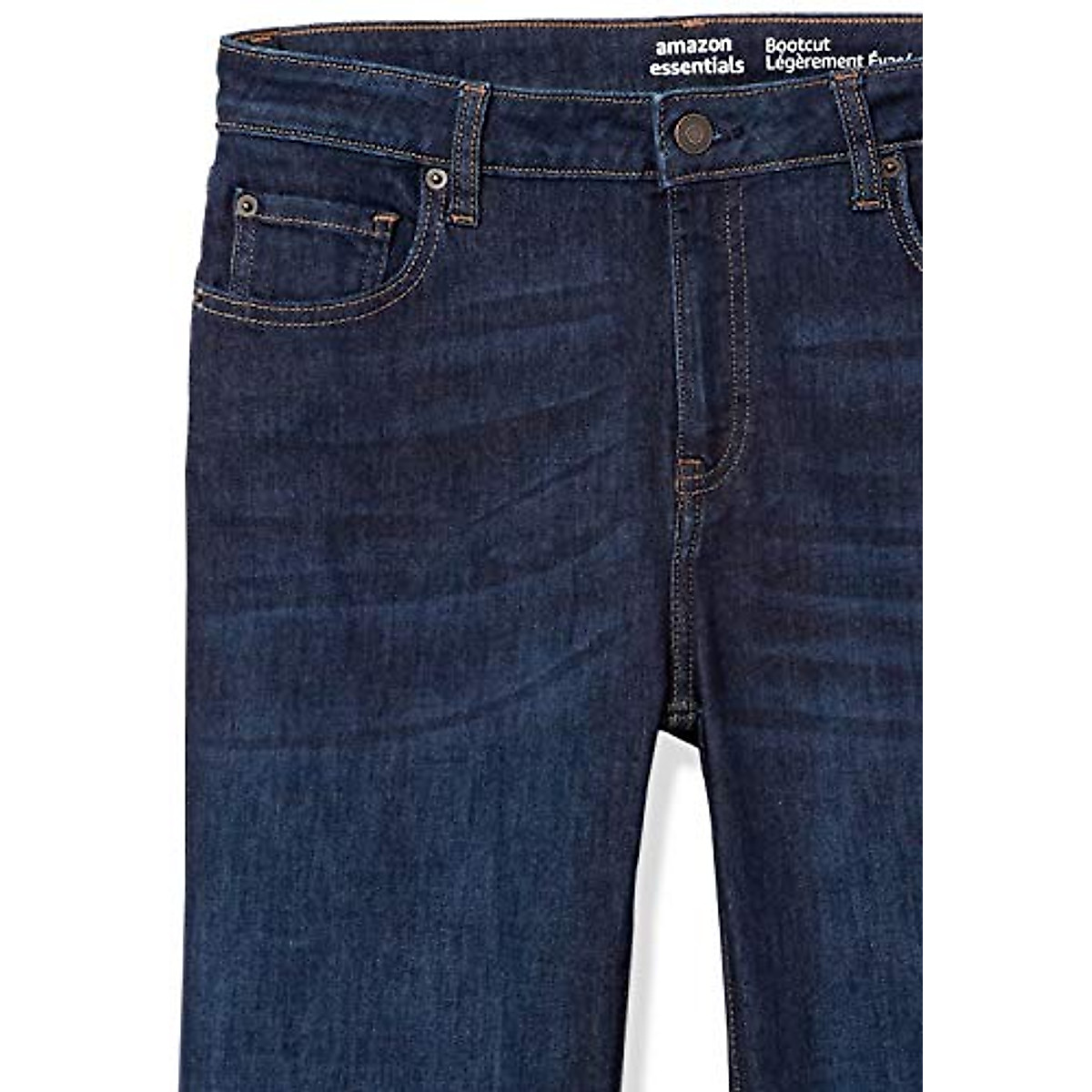 Amazon Essentials Women's Slim Bootcut Jeans, Mid-Rise, Stretchy, Dark Wash, Size 14 Short