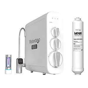 Waterdrop G3P800 Reverse Osmosis System with WD-MNR35 Remineralization Filter, 800 GPD Fast Flow, NSF/ANSI 42 & 58 & 372 Certified, 3:1 Pure to Drain