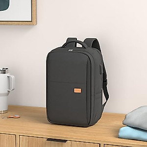 Black Laptop Travel Backpack For Women Men Airline Approved Carry On Bags For Airplanes Underseat Luggage Backpack For Traveling On Airplane Personal Item Travel Bag For Airlines Travel Essentials