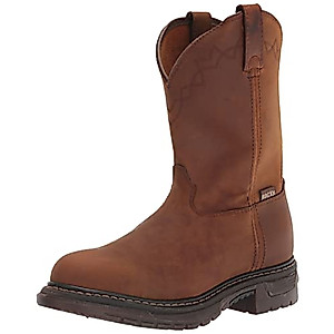 Rocky Men's FQ0001108 Western Boot, Trail Brown, 11.5 W US