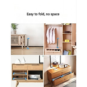 Foldable Clothes Rack,Stainless Steel Portable Travel Garment Rack,Collapsible Travel Garment Rack for Camping, Hotel Room, Laundry, Dance, Indoor, Outdoor (Large)