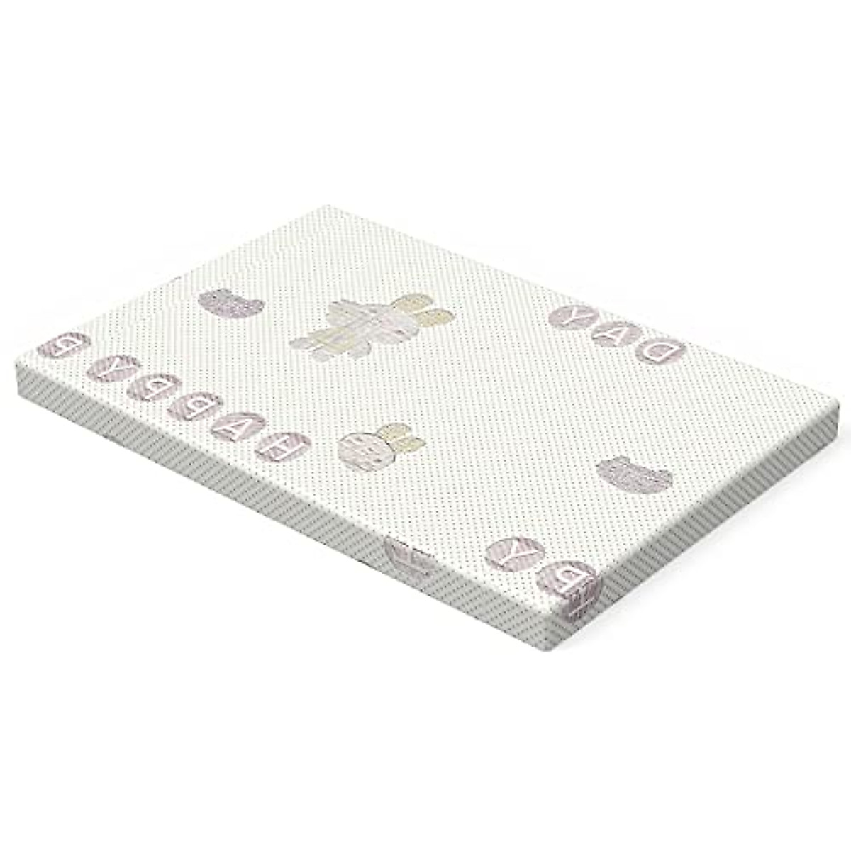 Alwytlon Pack n Play Mattresses, Pack and Play Mattress Pad, Playard Mattress Memory Foam, Portable Toddlers Mattress Firmness Featuring Soft Removable Washable Outer Cover(38"x26"x2.5")