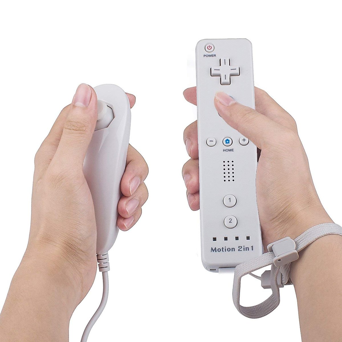 Wii Remote with Wii Motion Plus Inside | Shock Wii Nunchuk Controller | Compatible Nintendo Wii, Wii U