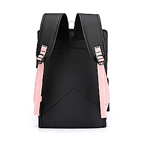 Movie Backpack Black Large USB Laptop Backpack SchoolBag Daypack Polyester for for Kids Boys Girls (Yellow)