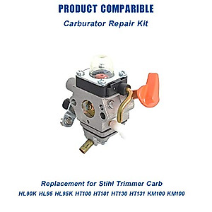Autoparts New Carburator Replacement for Stihl HL90K HL95 HL95K HT100 HT101 HT130 HT131 KM100 KM100 for C1Q-S110D, C1Q-S88, C1Q-S110C
